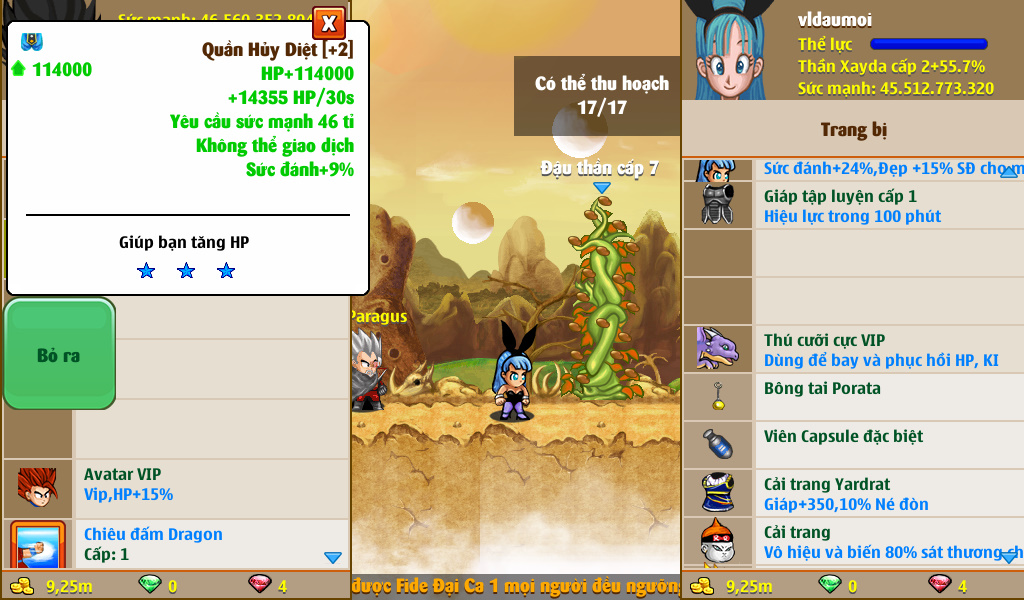 Ms 4260 - Xayda 45ti5 dt 46ti5, kame ttnl trứng, x1 quần hd 3s sd, giáp 4s hp,x1 thỏ, avt vip 1s ...